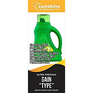 gain Original"Type" Ultra Premium Fragrance Oil for Candles & soap (.05 oz Sample)