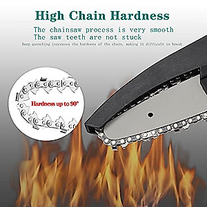 Mini Cordless Chainsaw Kit, 4 Inch One-Hand Handheld Electric Portable Chainsaw with 36V 2pcs Batteries for Garden Pruning, Bonsai Trunk, and Firewood (Red)…