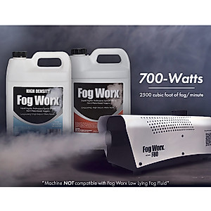 FogWorx Fog Juice - 1 Quart of Premium Odorless Fog Fluid (32 oz) - Medium Density, High Output, Long Lasting Fog Machine Fluid for 400 Watt to 1500 Watt Machines
