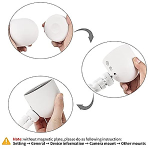 2 Pack Flexible Tripod for Google Nest Cam Outdoor or Indoor, Battery, Adjustable Mounting Bracket to Attach Your Nest Camera Wherever with No Tools - White