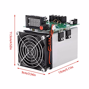 Electronic Load Tester, DC12V 0-20A 250W Battery Capacity Current Tester Discharge Monitor Module for Testing Discharge Board Burn-in Module