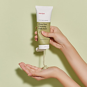 ma:nyo Vitamin C Soda Foam Cleanser | Deep Pore Cleansing Face Wash | Gentle and Non-Irritating | Korean Skincare for Men and Women, 5.0 fl oz (150ml)