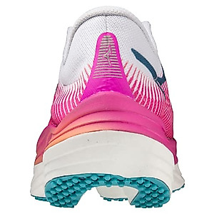 Mizuno Women's Wave Rebellion Pro Running Shoe, White/Silver, 7.5