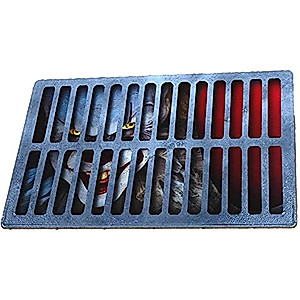 3D Stereo Vision Clown Door Mat Living Room Bedroom Coffee Table Mat Generic Halloween Carpet（15.6×23.6 INCH） (Color19)