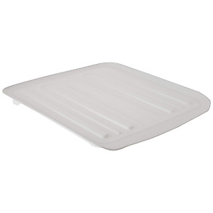 Rubbermaid 1180-ma-wht Dish Drainer Tray, 1.3" X14.2" X14.8", white