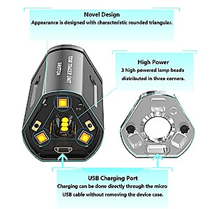 T238 Airsoft Tracer Unit, 14 CCW Thread Tracer Unit with Dynamic Gunfire Tracer for Small Airsoft/Gel Ball Blasters Accessories (Black)