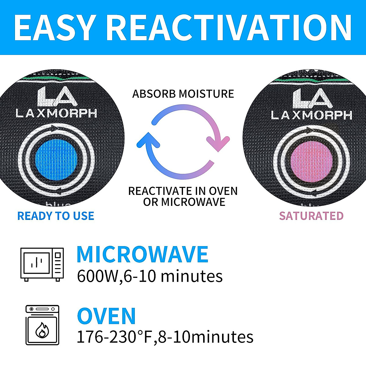 200g Rechargeable Desiccant, Moisture Absorbing Bag Reusable & Absorbs Moisture & Humidity, Rechargeable Dehumidifier Bag for Gun Safe,Cars,Bins,Totes,Food Storage,Clothes,Suitcase (4, Black)