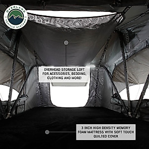 OVS Nomadic 4 Extended Roof Top Tent - Dark Gray Base with Green Rain Fly & Black Cover