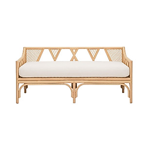 Tov Furniture Jayla Natural Rattan Bench