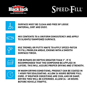 BlackJack Speed-Patch Blacktop Crack & Hole Repair