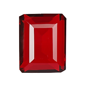 GEMHUB Red Topaz Emerald Shape 36.50 Carat Loose Gemstone For Jewelry Making