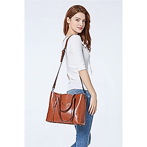 KKP Vintage Tote Bag Fashion Versatile Commuter One Shoulder Crossbody Bag-Black