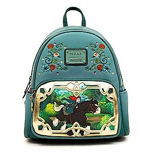 Loungefly Disney Mini Backpack, Disney Princess Stories Series Pixar Merida, Brave