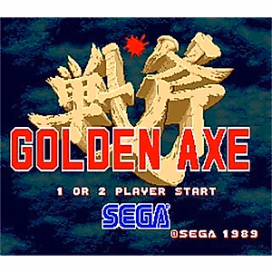 Golden Axe (Sega Genesis / Mega Drive) - Reproduction Video Game Cartridge with Clamshell Case and Manual
