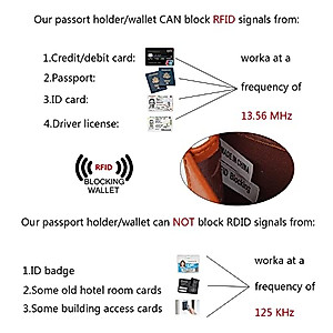 YALUXE Women's Genuine Leather Wallet RFID Blocking Multi Card Holder with Cell Phone Pocket