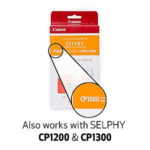 Canon RP-54 Color Ink/Paper Set, Compatible with SELPHY CP910/CP1200/CP1300