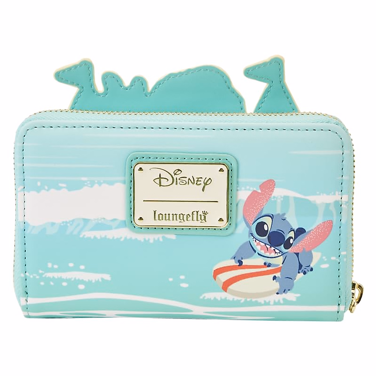 Loungefly Disney Stitch Sandcastle Beach Surprise Zip-Around Wallet