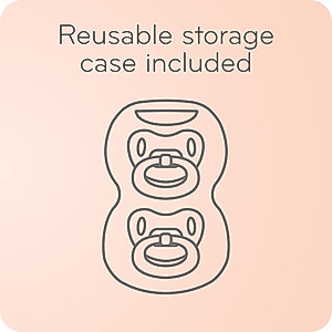 NUK Orthodontic Pacifier Value Pack,3-Pack (Pink Bee) 0-6 Months