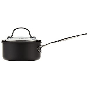 Cuisinart 1-Quart Saucepan, Chef's Classic Nonstick Hard Anodized Saucepan w/Cover, 619-14