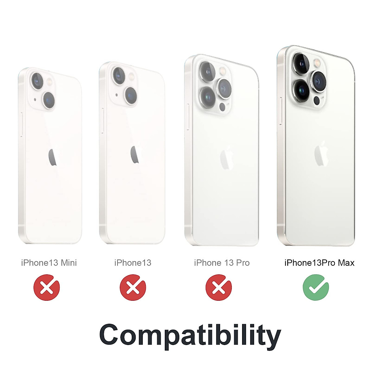 Metal Compatible with for iPhone 13 Pro Max Case 6.7 inch 2021 with Screen Protector Silicone 360° Full Camera Protection Shockproof Phone Case Fundas Black Red