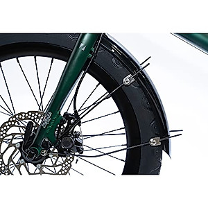 RITEWAY Bicycle Fender, Double Stay Cloth Bike Full Fender, Mud Flap, Front and Rear Set, for 20 Inches (ETRTO406/451), Width 2.4 inches (60 mm), Gloss Black