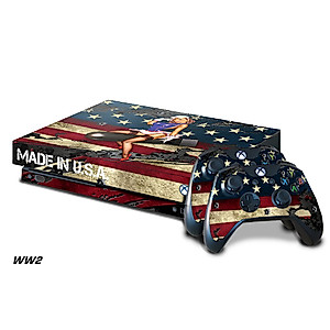 247 Skins Graphics kit Sticker Decal Compatible with Xbox One X and Wireless Controllers - WW2