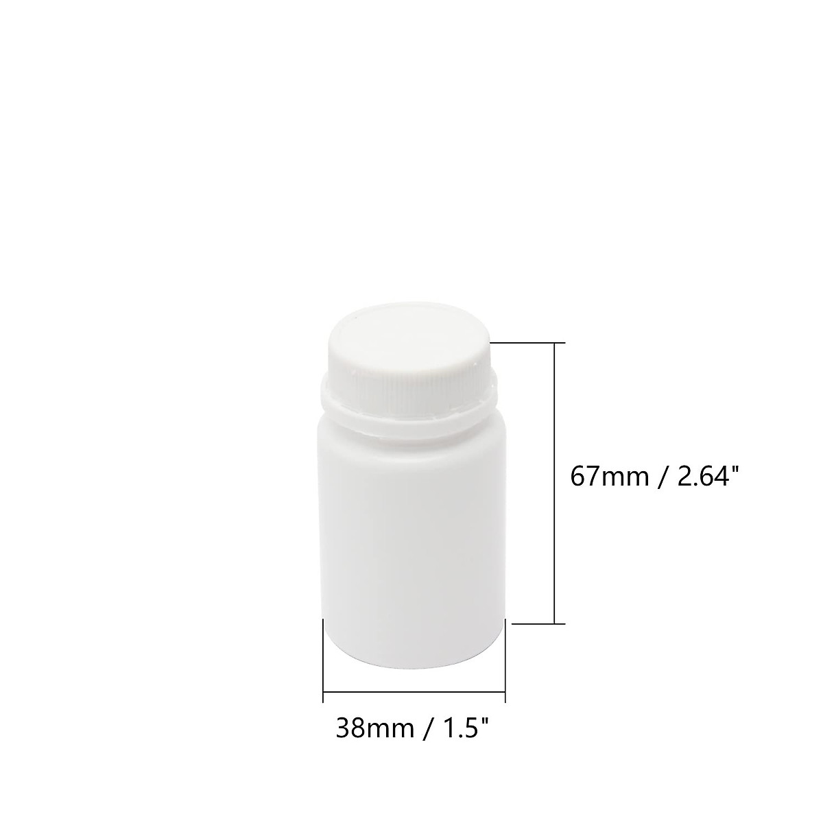 Aicosineg 20Pcs 2.12oz Lab Dropping Bottles PE Plastic Bottles Lab Eye Dropper Bottles Squeezable Eye Liquid Drop Bottle Small Mouth Drop Bottles Sample Seal Storage Bottles with Cap for Travel White