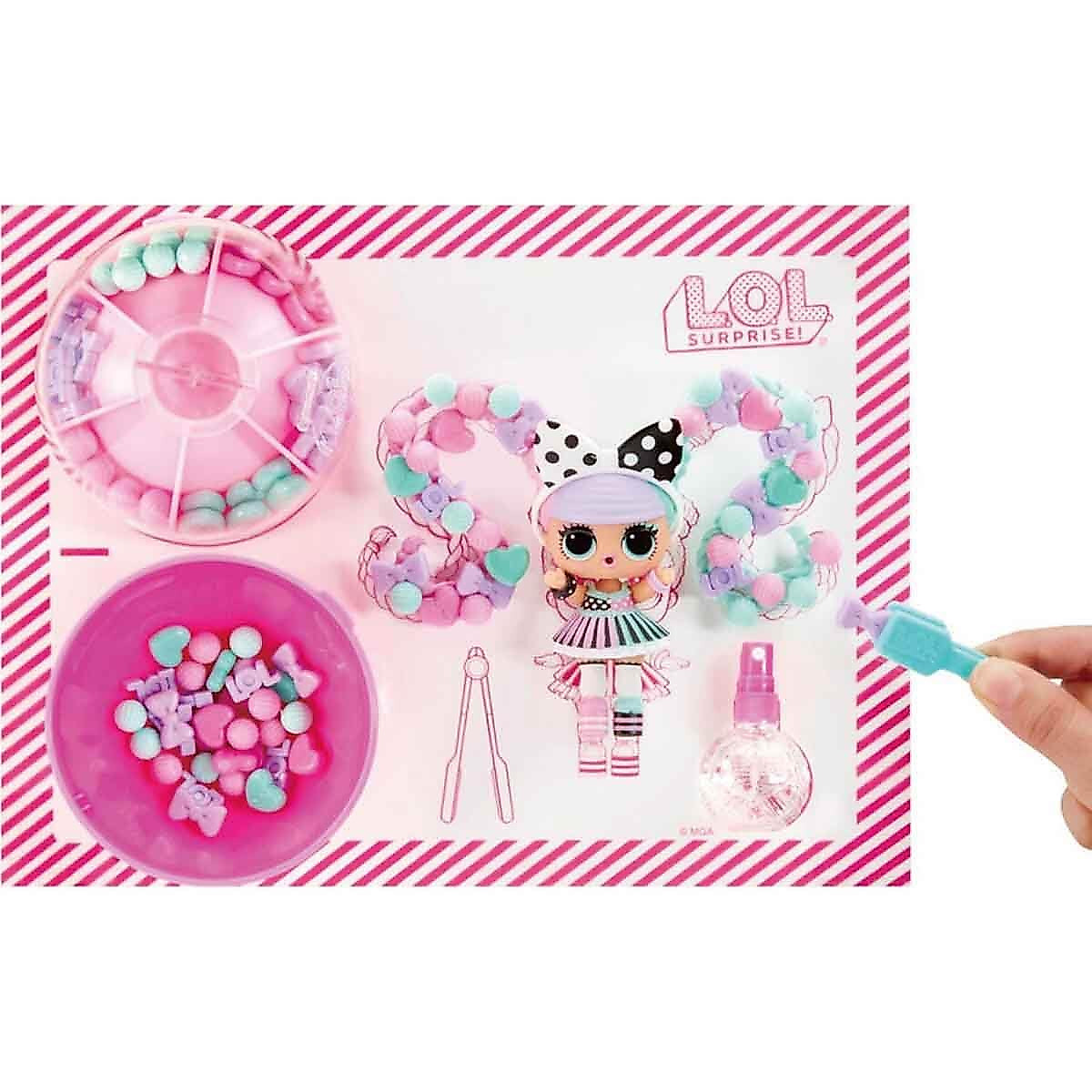 L.O.L. Surprise! LOL Surprise Hair Beads Tots with 60+ Hair Beads, Collectible Doll, DIY Hairstyles, Hair Beads Doll - Great Gift for Girls Age 3+