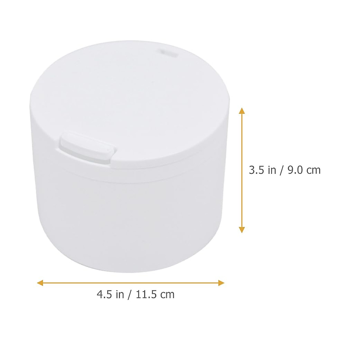 minkissy 3pcs Clamshell Cotton Swab Storage Box ‎PP ‎Cotton Swab Holder Cotton Round Dispenser Cotton Swab Containers for Bathroom Home Storage