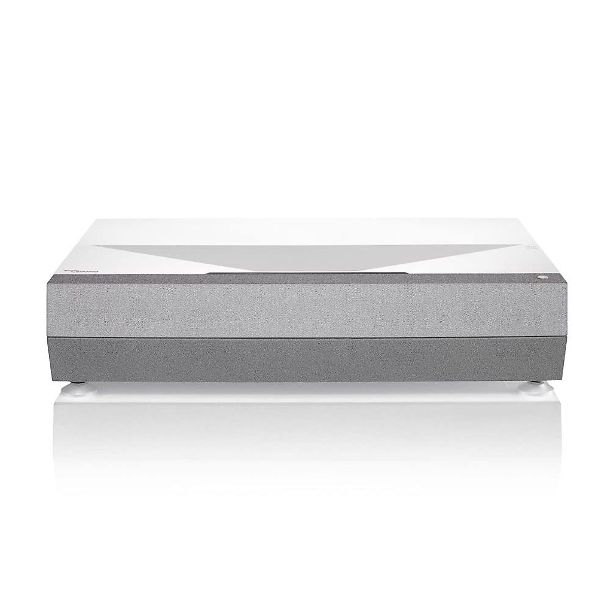 Optoma CinemaX D2 4K UHD Ultra-Short-Throw DLP Projector with HDR, White (2022) Bundle with 120" Home Theater Projector Screen Indoor Outdoor + 2 Year Protection Warranty