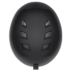 Smith Holt Jr. Snow Helmet – Kids Ski & Snowboard Helmet with Bombshell Construction, Adjustable Fit, Ear Padding & Ventilation – Head Protection for Boys & Girls – Black, Youth Medium