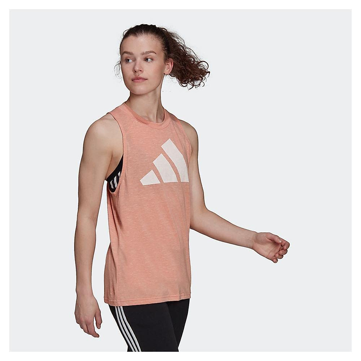 Adidas Women's Sportswear Winners 2.0 Tank, Ambient Blush Melange, X-Small