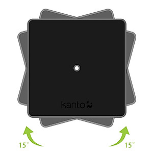 Kanto SP6HD Desktop Speaker Stands for Medium/Large Bookshelf Speakers & Mid-Size/Full-Size 4”-7” Studio Monitors | 6" Tall | Black | Pair