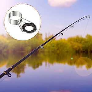 PATIKIL 4.5-22mm Tube Dia Fishing Rod Guide Repair Kit Set, 25 Pack Iron Line Ring for Saltwater Freshwater Fishing