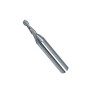 PANHAM 1/8 Ball Nose Up-Cut 2 Flute Spiral Bit CNC Router Bit Solid Carbide 1/4 Shank,D 1/8" X CH 1/2" X SHK 1/4" X L 2"