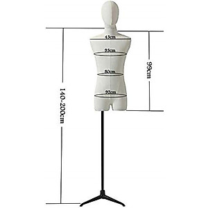 TOPRP Mannequin Display Stand Manikins Tailors Dummy Male Mannequin Dress Form Height Adjustable Pants Show