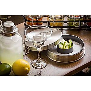 Tablecraft Glass Rimmer, Gray