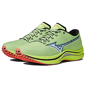 Mizuno mens Wave Rebellion Running Shoe, Neo Lime, 10 US