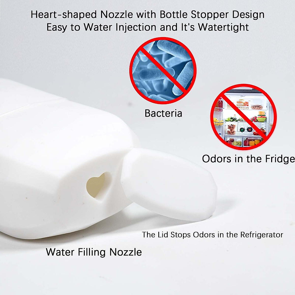 PASNOWFU Upgrade Ice Cube Face Roller, Facial & Eyes and Neck, Brighten Skin & Enhance Your Natural Glow, Facial Treatment to Tighten & Tone Skin & De-Puff The Eye Area, Cryotherapy for Face (White)