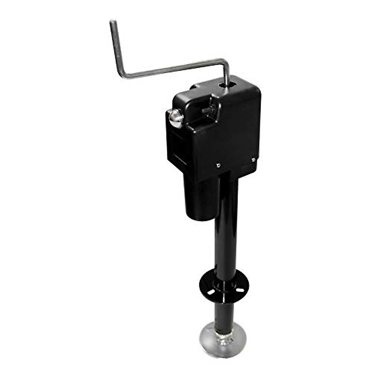 Quick Products JQ-3500B Power A-Frame Electric Tongue Jack with LED Work Light and Permanent Ground Wiring for Camper Trailer, RV - 3,650 lbs. Capacity (Higher then Standard 3,500 lbs. Jack!), Black