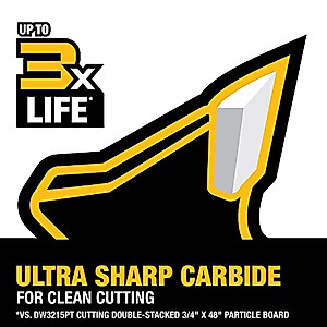 DEWALT Table Saw Blade, 10 in, 60 Tooth, Fine Finish, Ultra Sharp Carbide (DWA11060)