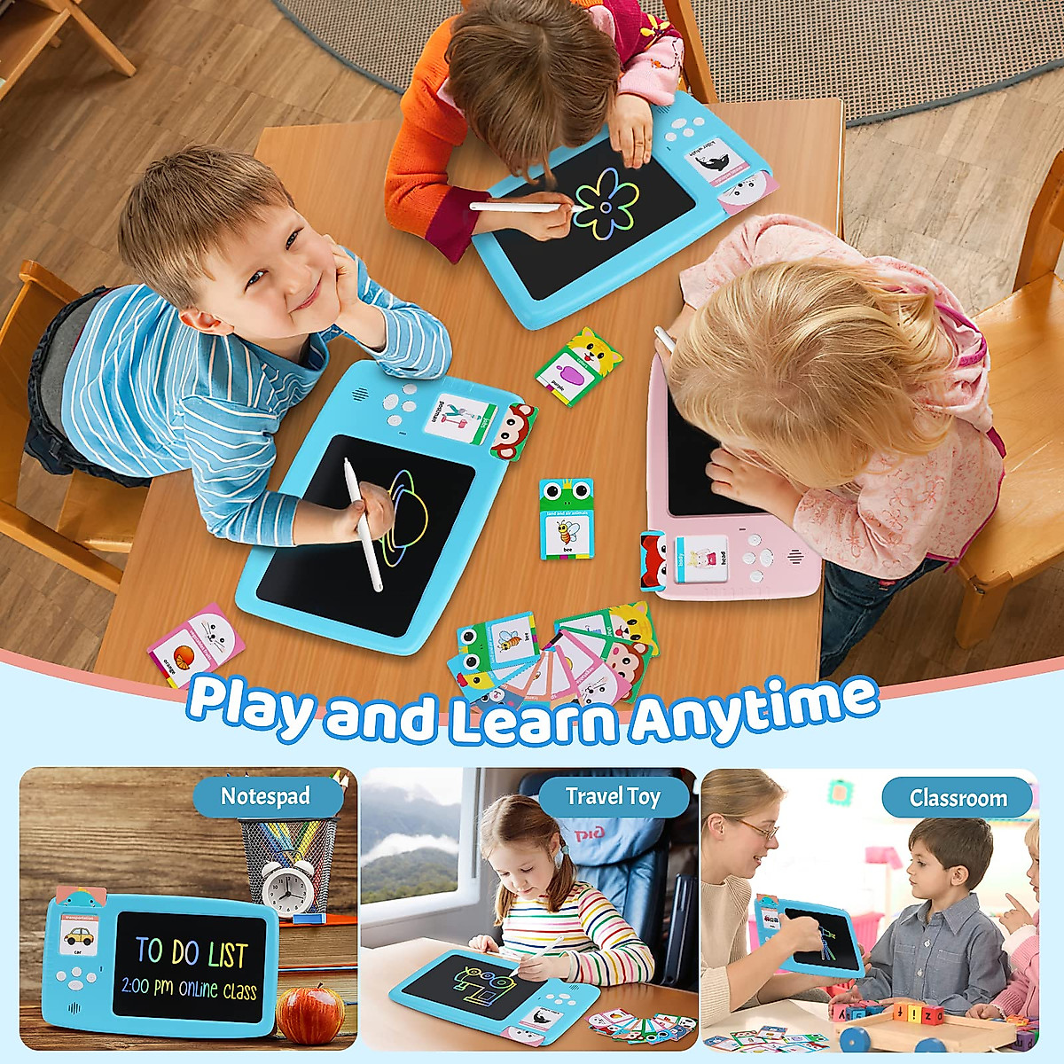 Learning Educational Toddler Toys Age 2-6, Read & Write Talking Flash Cards Speech Therapy Autism Toys Gifts for 3 4 5 6 Year Old Kids Boys and Girls, Montessori Toy 224 Sight Words LCD Writing Board