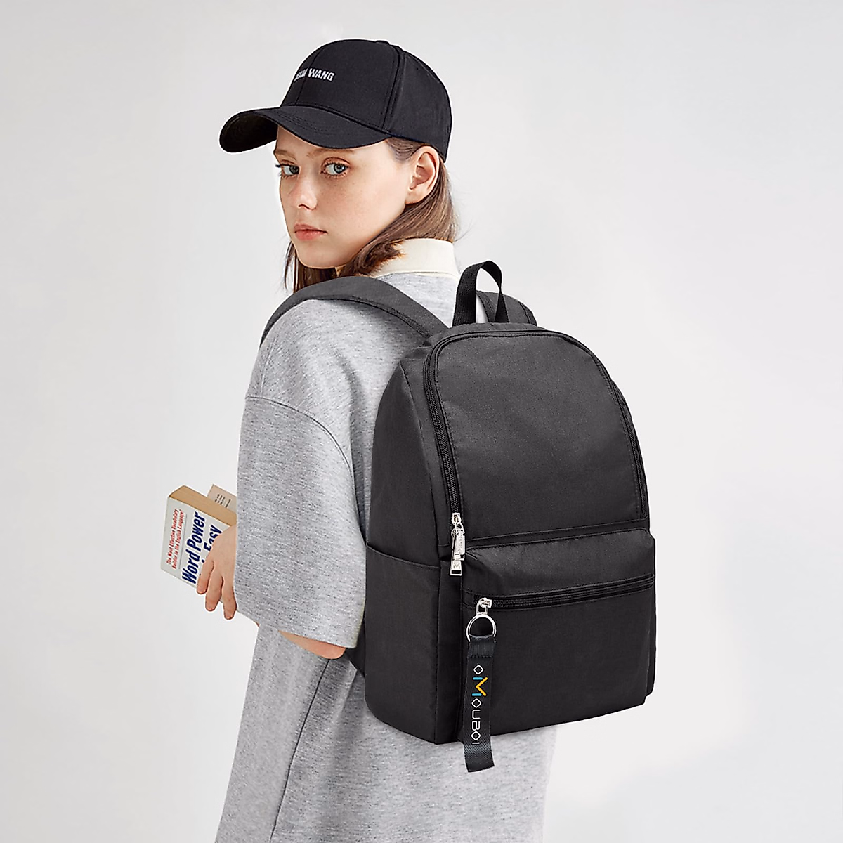 OMOUBOI Laptop Backpack for Women, 14 Inch Waterproof Kids School Bag Travel - Black