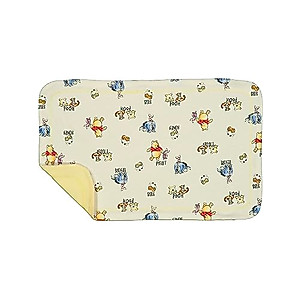 Disney Winnie the Pooh Sleep N' Play Bib Blanket and Burp Cloth 4 Piece Set 0-6 Months