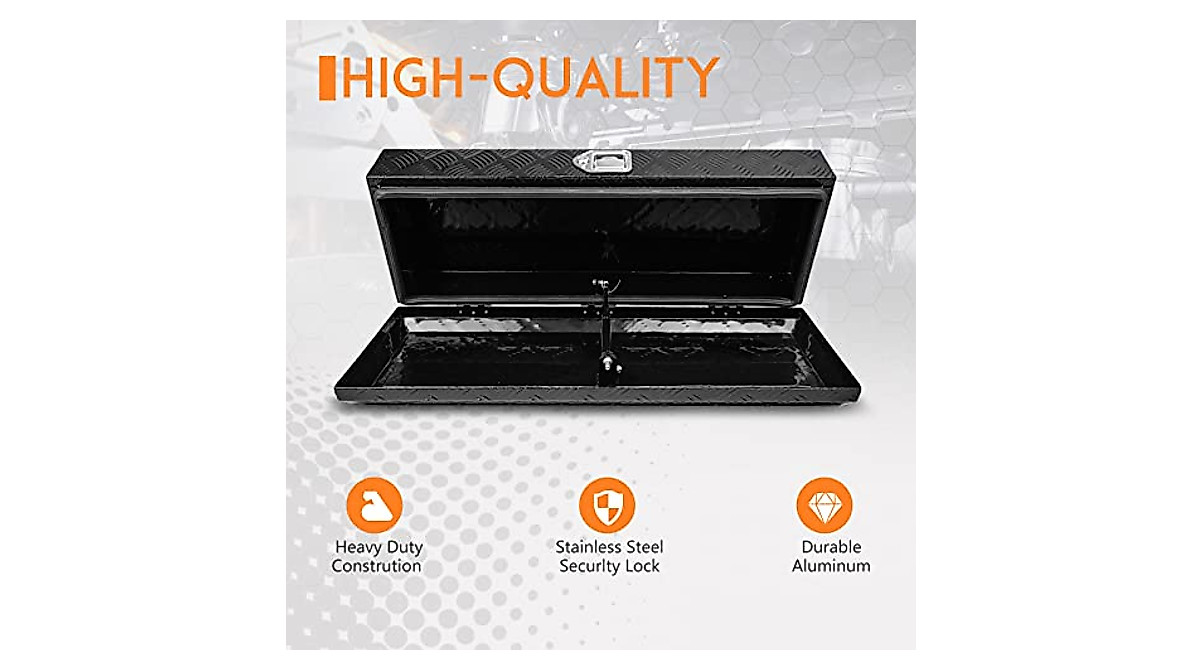 Edicapo 34.5" ATV/UTV Aluminum Toolbox for Gear Storage