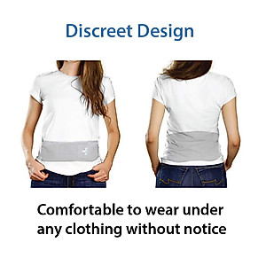 AllyFlex Sports® Lightweight Back Brace for Men & Women Under Uniform, Dual Medical 3D Lumbar Pads for Lower Back Pain Relief, Breathable Mesh with Adjustable Stapes for Back Stress - L