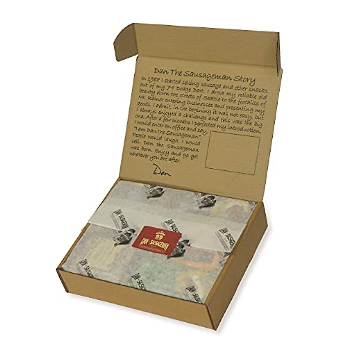 Dan the Sausageman's Sounder Gourmet Gift Box -Featuring Smoked Summer Sausage and Wisconsin Cheeses Retirement, Tenant, Contractor Appreciation Basket