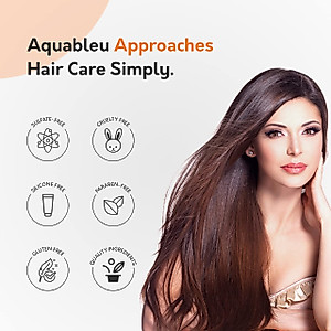 Aquableu Sweet Orange Vanilla Shampoo & Conditioner Set – Natural Moisturizing, For Dry & Damaged Hair – Sulfate & Paraben Free – For Colour Treated Hair – 16oz