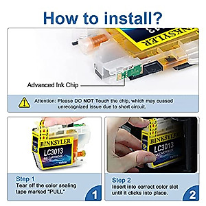 Compatible LC3013 Ink Cartridges Replacement for Brother LC3013 LC3011 High Yield Work for Brother MFC-J491DW MFC-J497DW MFC-J690DW MFC-J895DW Printer(3 Black,1 Cyan,1 Magenta,1 Yellow) 6-Pack