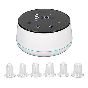 Electric Nipples Corrector for Flat or Inverted Nipples, 6 Covers 3 Sizes USB Rechargeable Inverted Nipples Puller Machine for Nipple Puller Sunken and Short Nipples